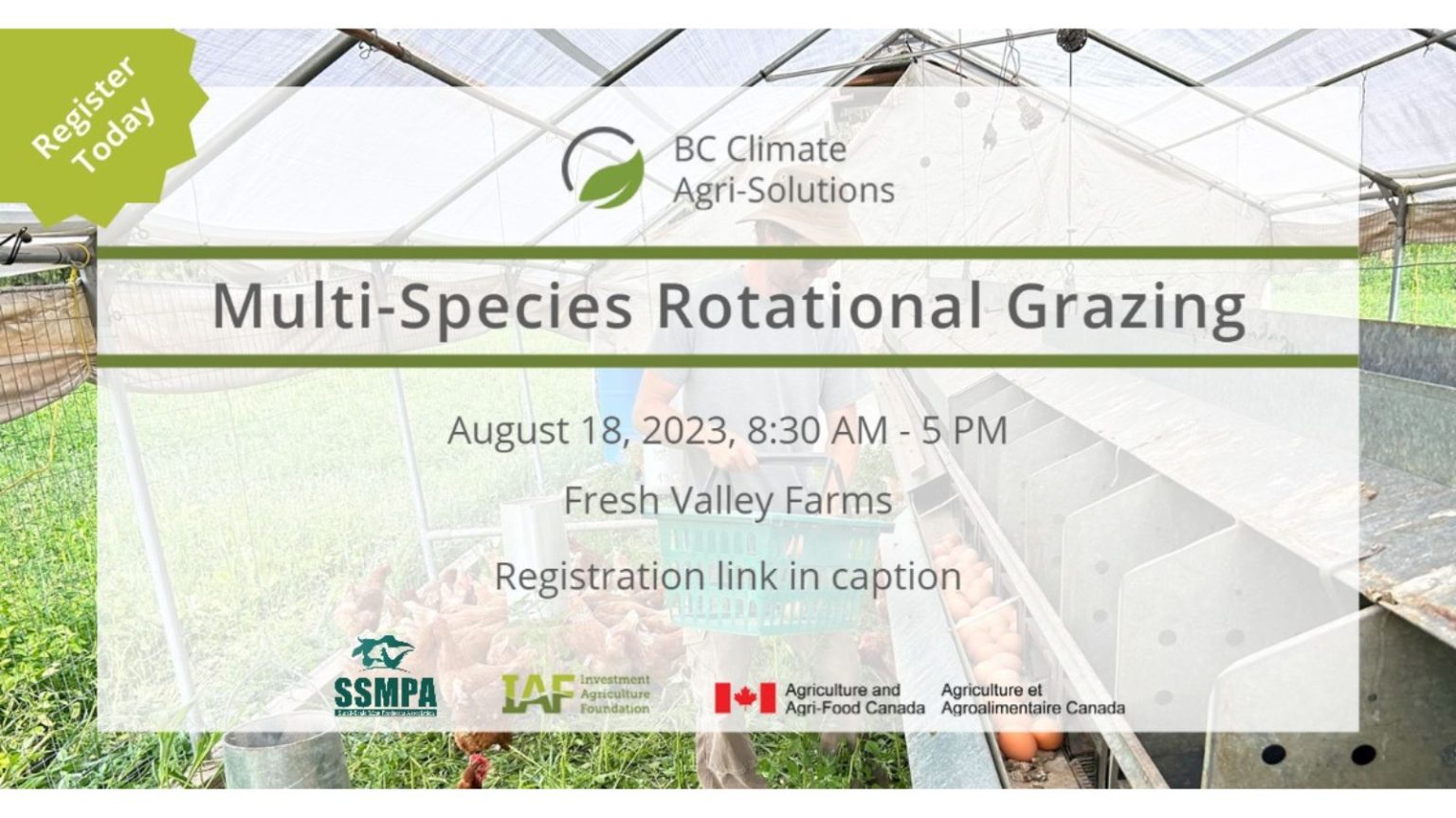 Multi-Species Rotational Grazing Field Day - Organic BC