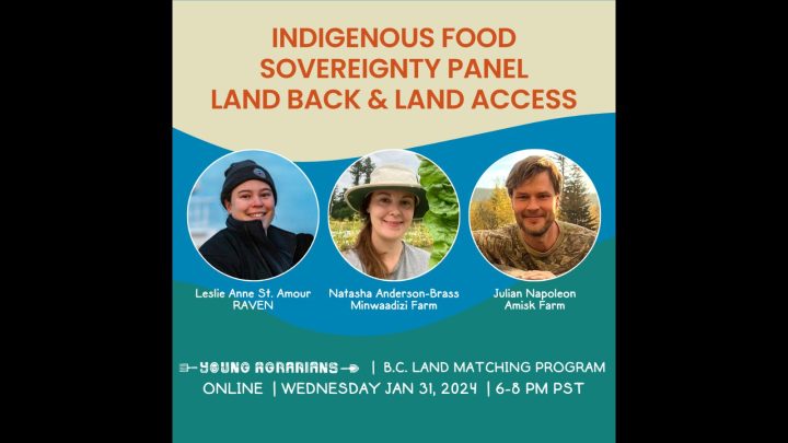 Indigenous Food Sovereignty Panel - Land Back & Land Access - Organic BC
