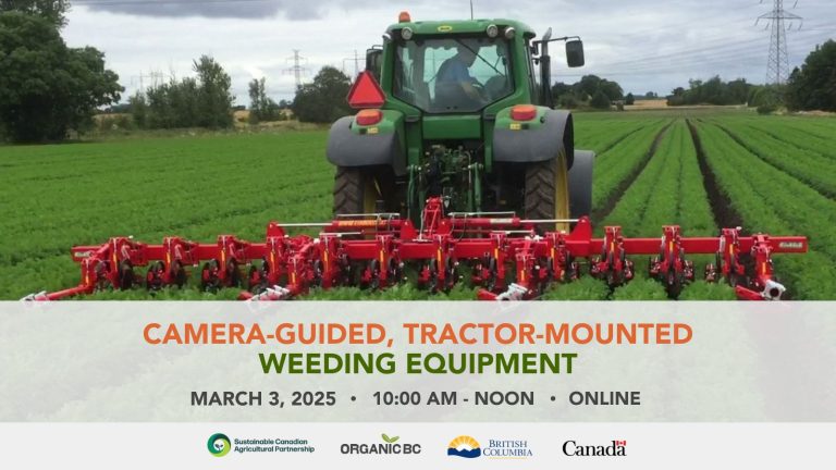 Camera-Guided, Tractor-Mounted Weeding Equipment - Organic BC